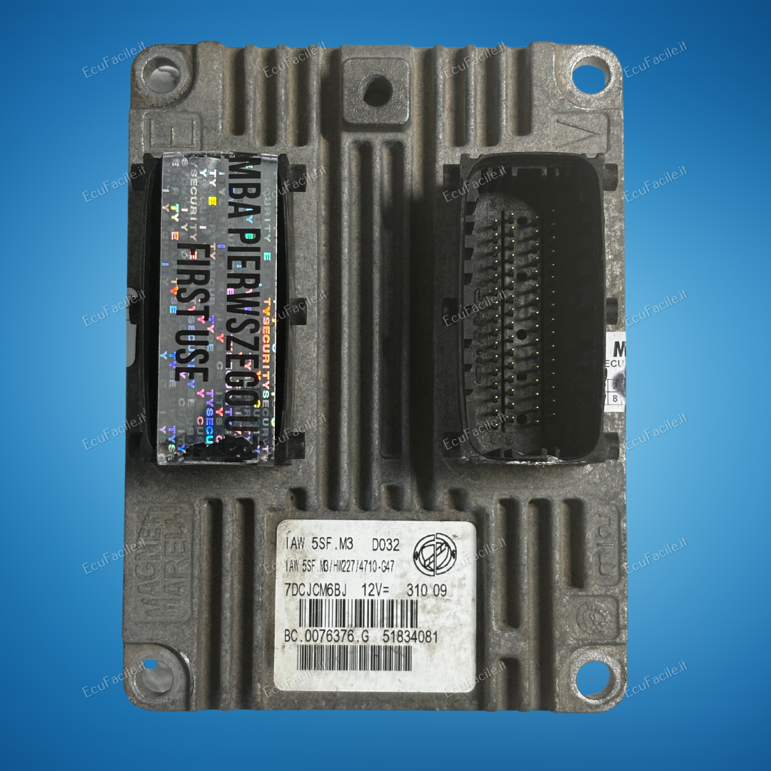 Ecu centralina fiat idea musa iaw 5sf.m3 51834081 HW227 4710-G47 ...