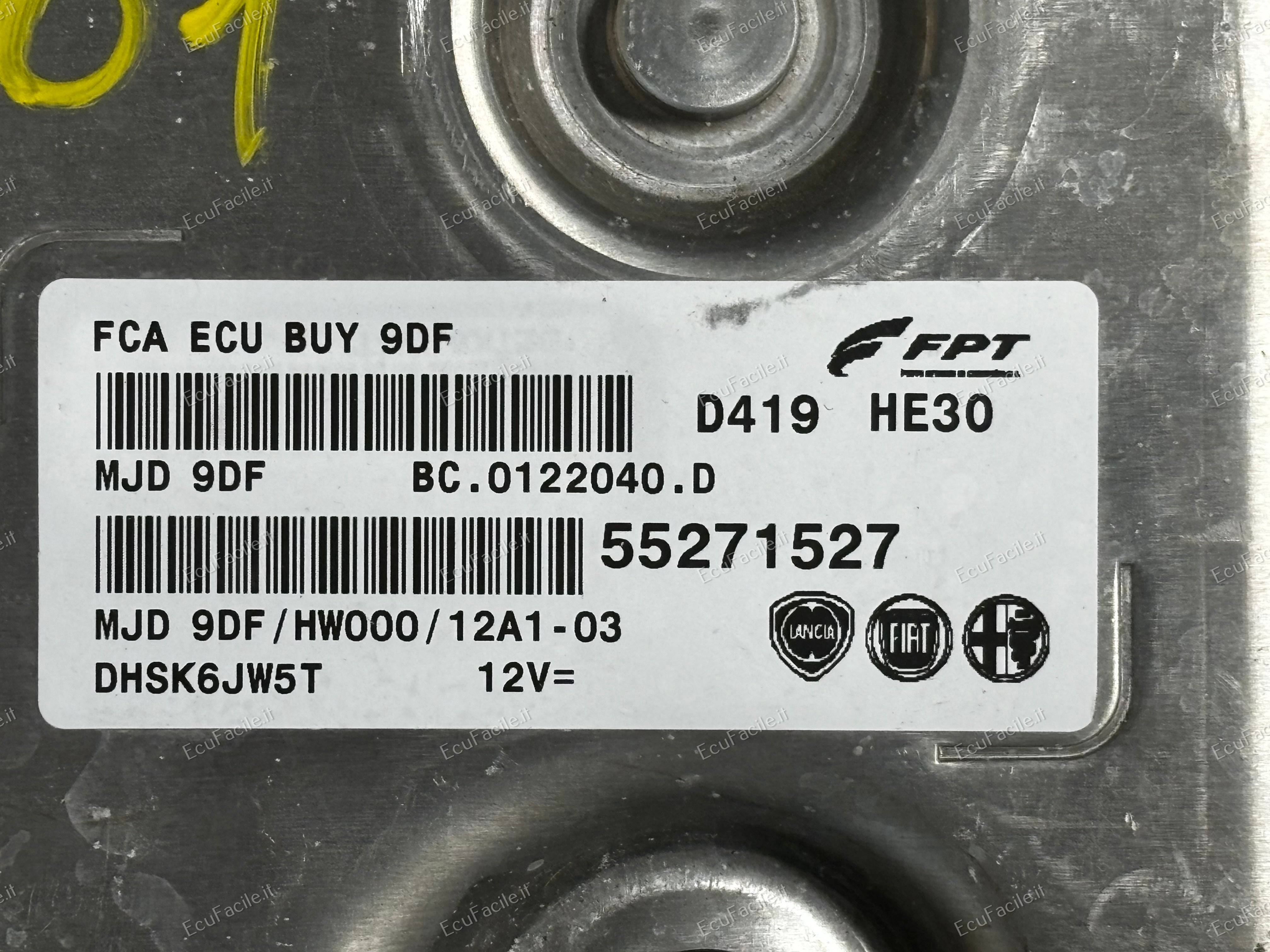 Fiat Ducato 2.3 MJD 150HP ECU MM 9DF 55271527 MJ9DF HW000 – EcuFacile
