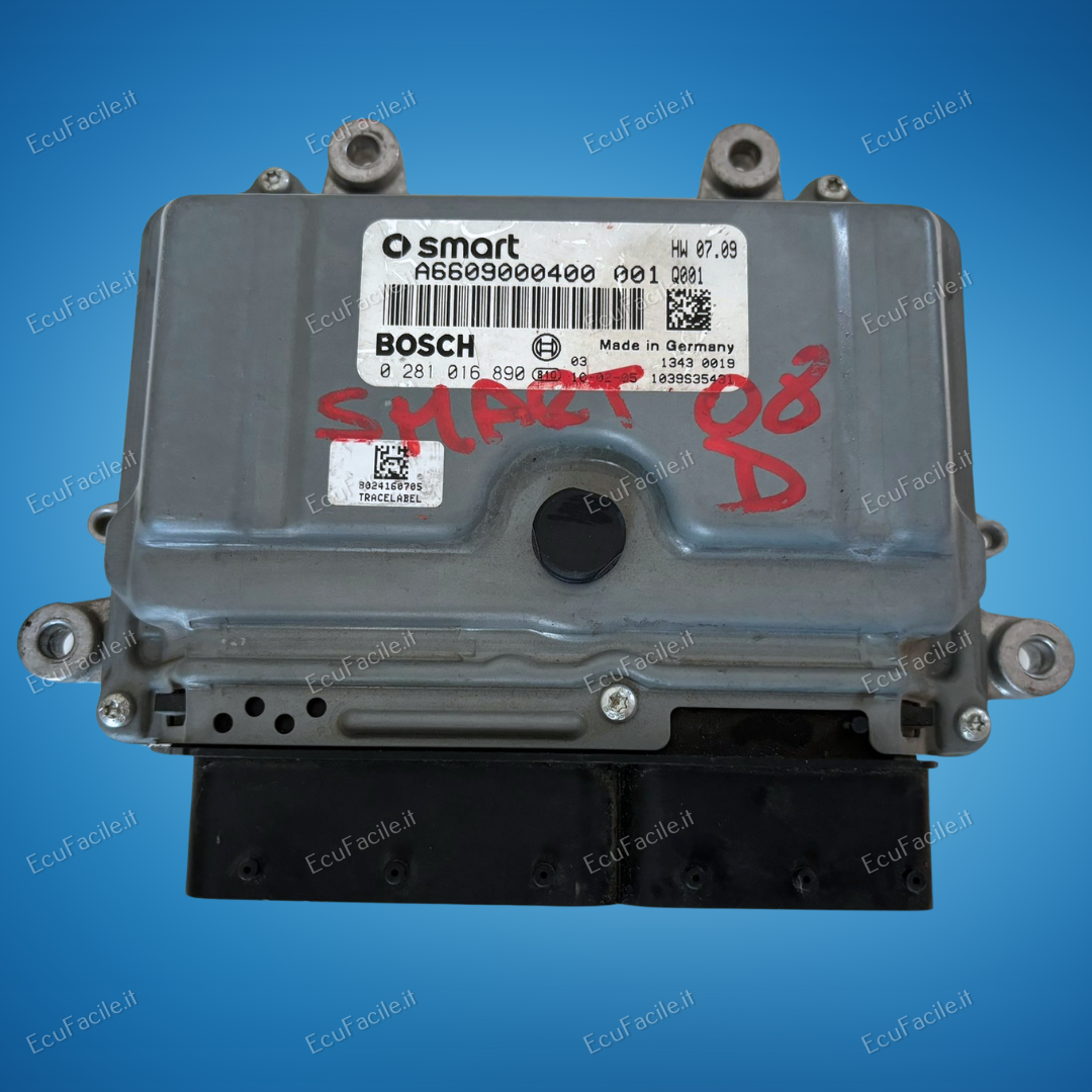 ECU SMART FORTWO A6609000400 001 HW07.09 0281016890 EDC16C32 – EcuFacile