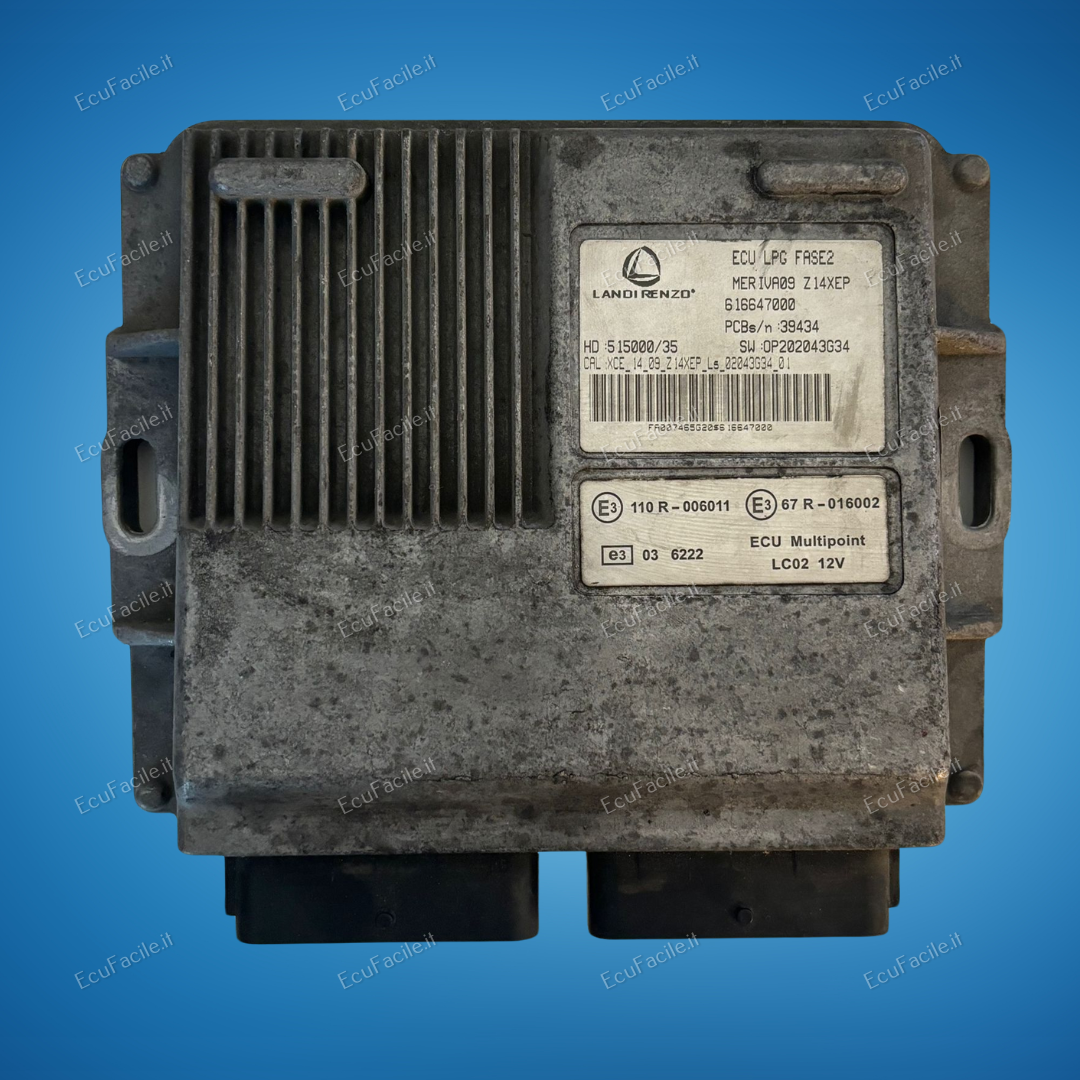 ECU LANDI RENZO LPG FASE2 OPEL 616647000 SW0P202043G34 Z14XEP – EcuFacile