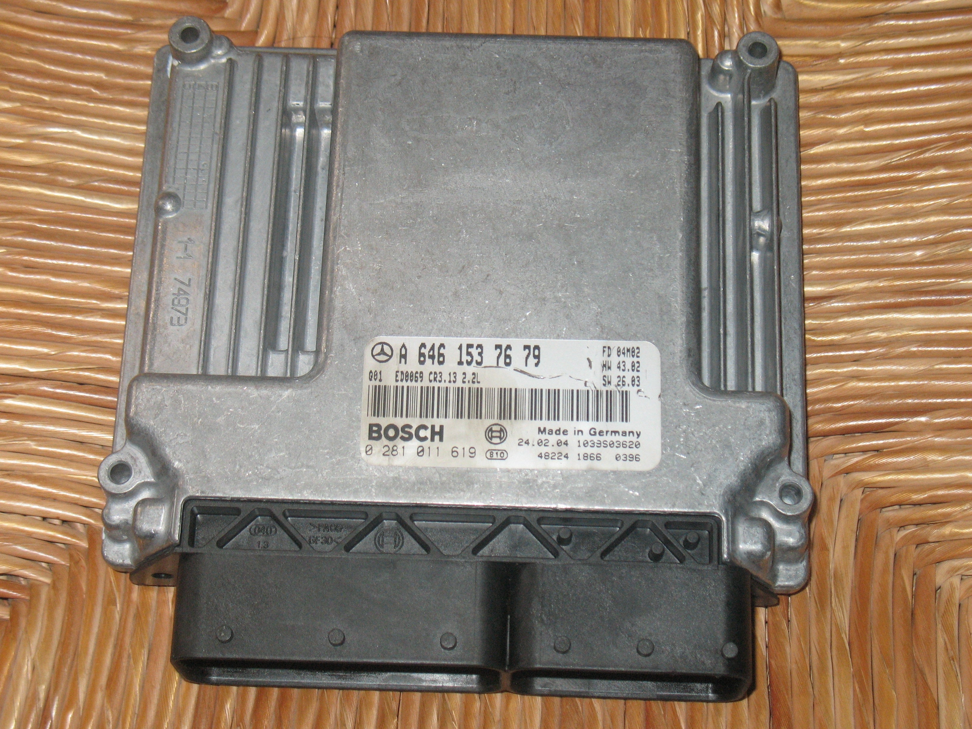 Ecu MERCEDES SPORTCOUPE 2.2 CDI A6461537679 0281011619 EDC 16C2-7.13 ...