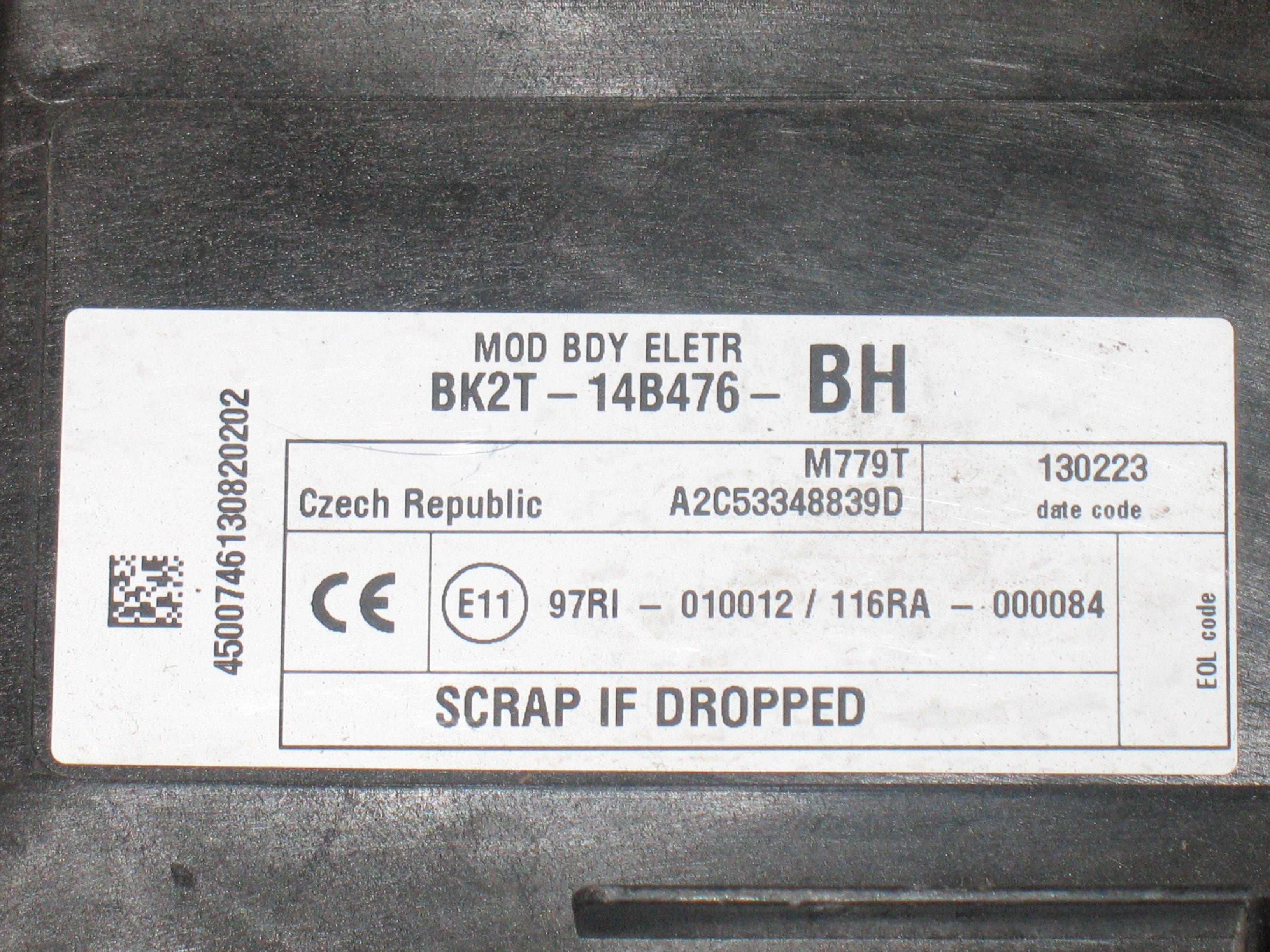 FORD TRANSIT CUSTOM BCM 12-18 BODY CONTROL MODULE BK2T-14B476 – EcuFacile