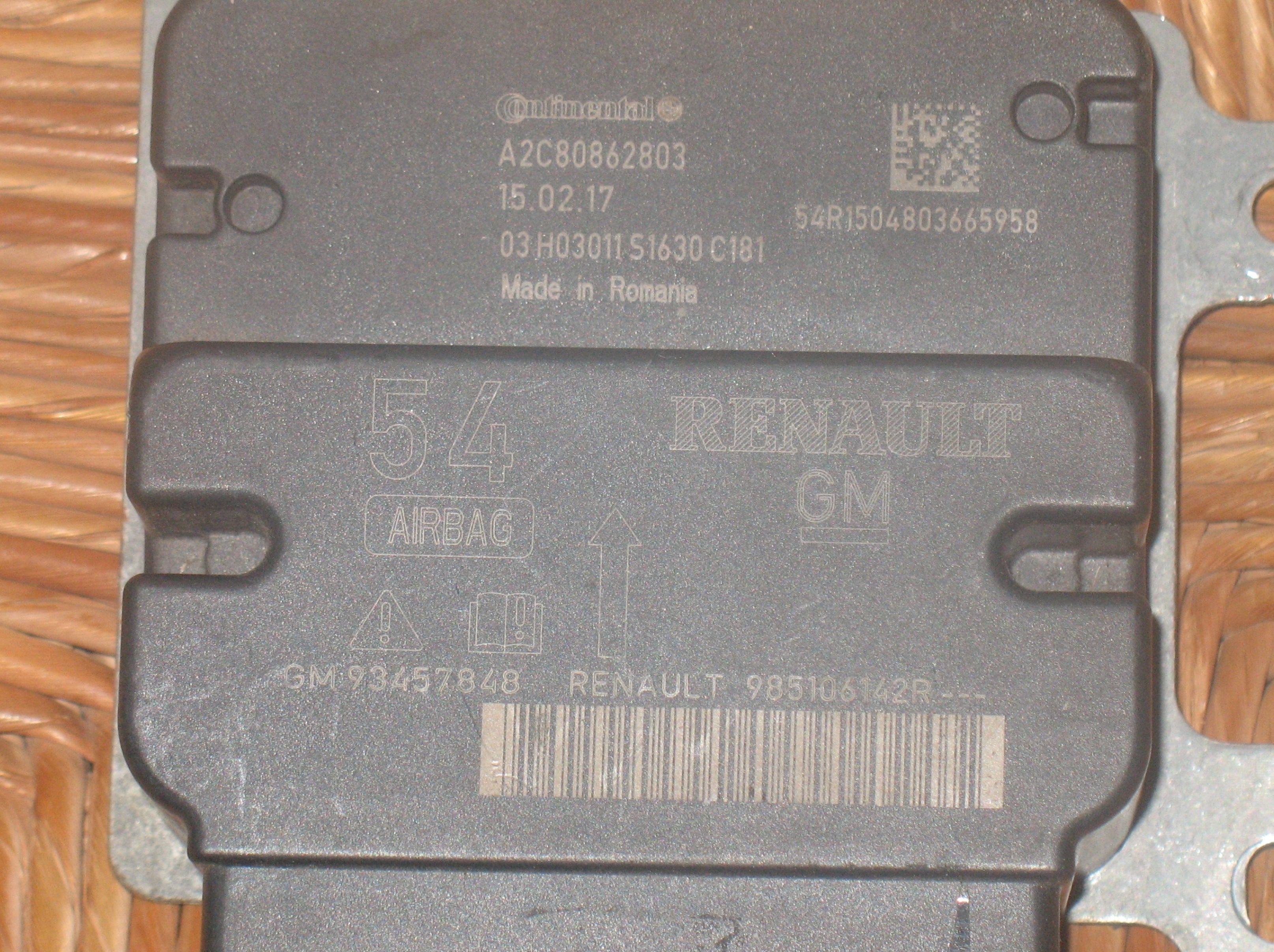 AIRBAG A2C80862803 FIAT TALENTO I RENAULT TRAFIC III OPEL PRIMASTAR 98 ...