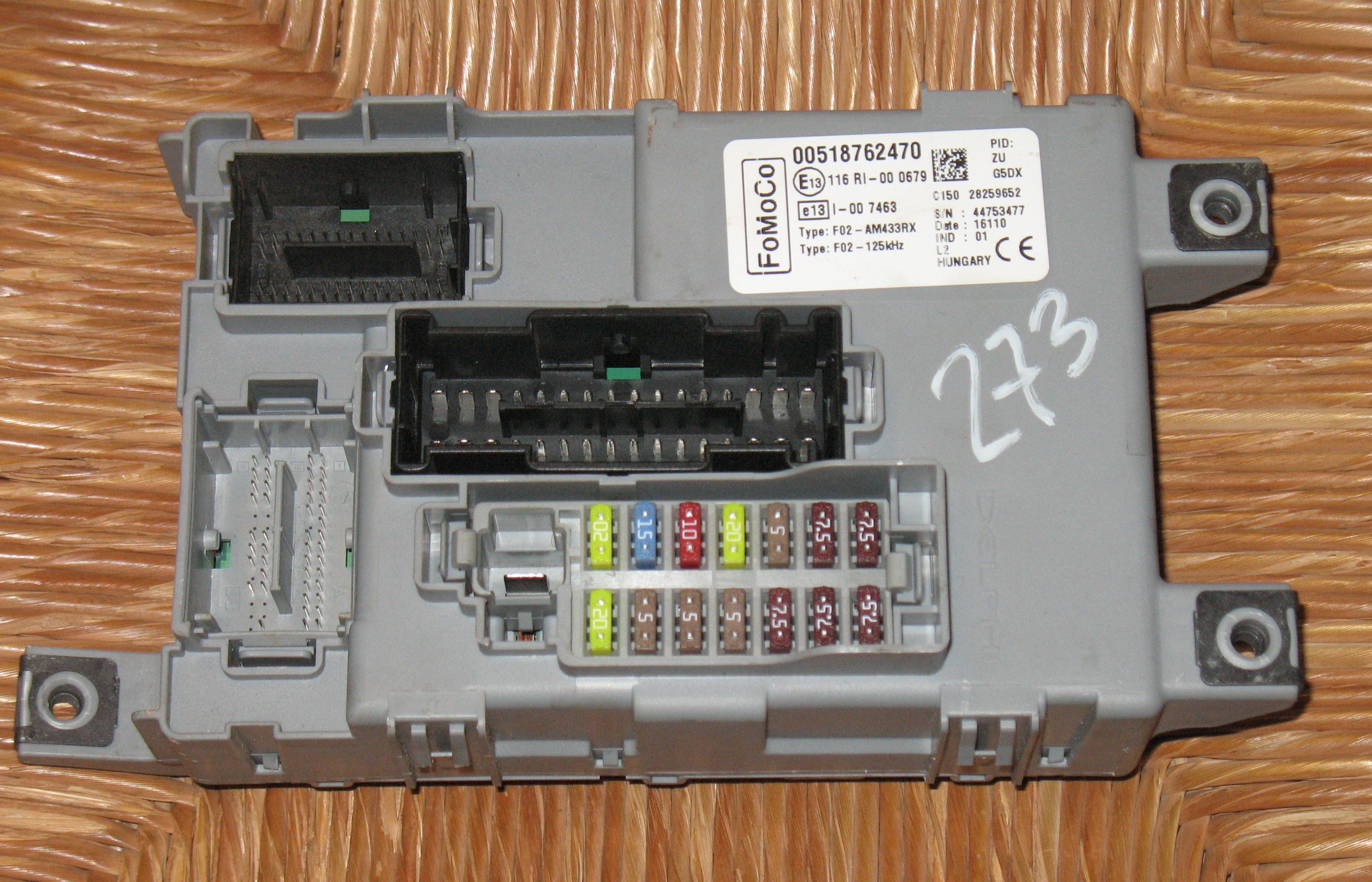 Body computer ford ka 00518762470 518762470 – EcuFacile