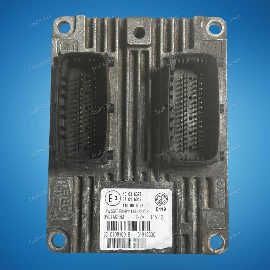 ECU Lancia Ypsilon GPL 1.2 IAW 5SF.E8 51918330 HW413 – EcuFacile