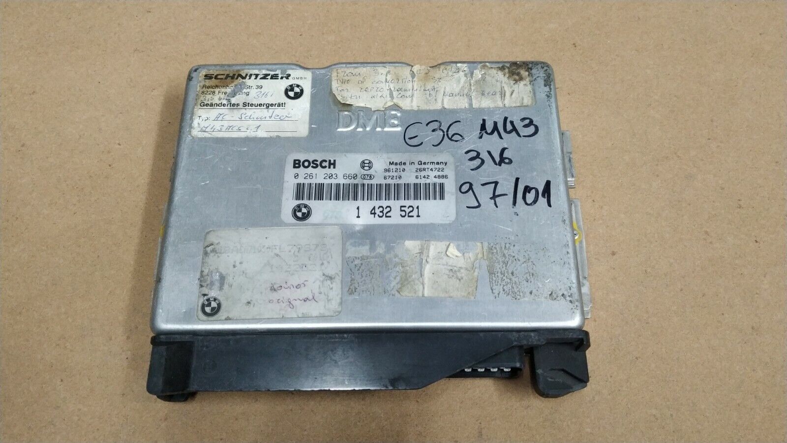 ECU CENTRALINA BMW E36 316 0261203660 1432521 26RT4722 – EcuFacile