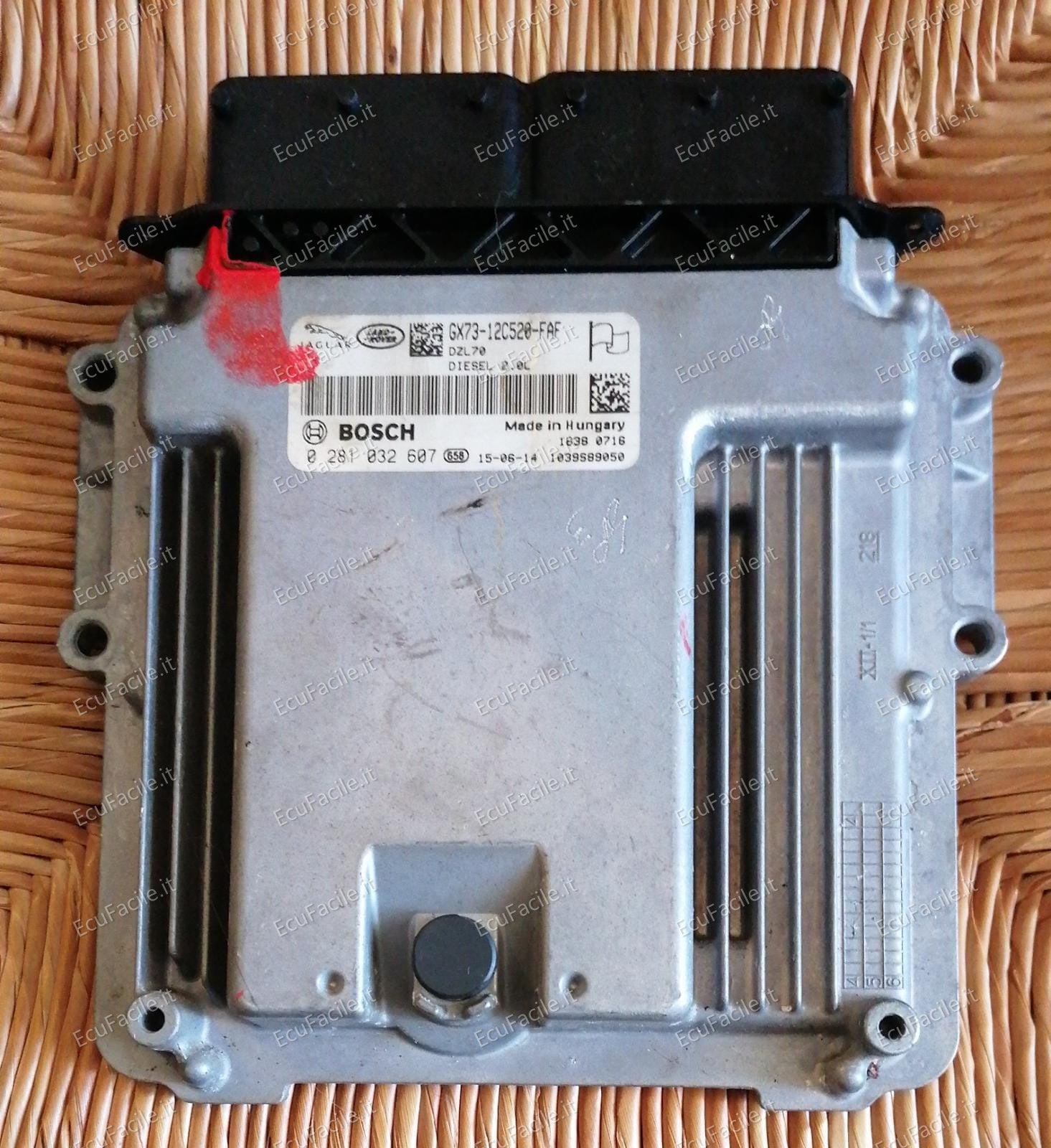 Ecu jaguar land rover evoque 2.0 0281032607 gx73-12c520-faf MEDC 17.9 ...