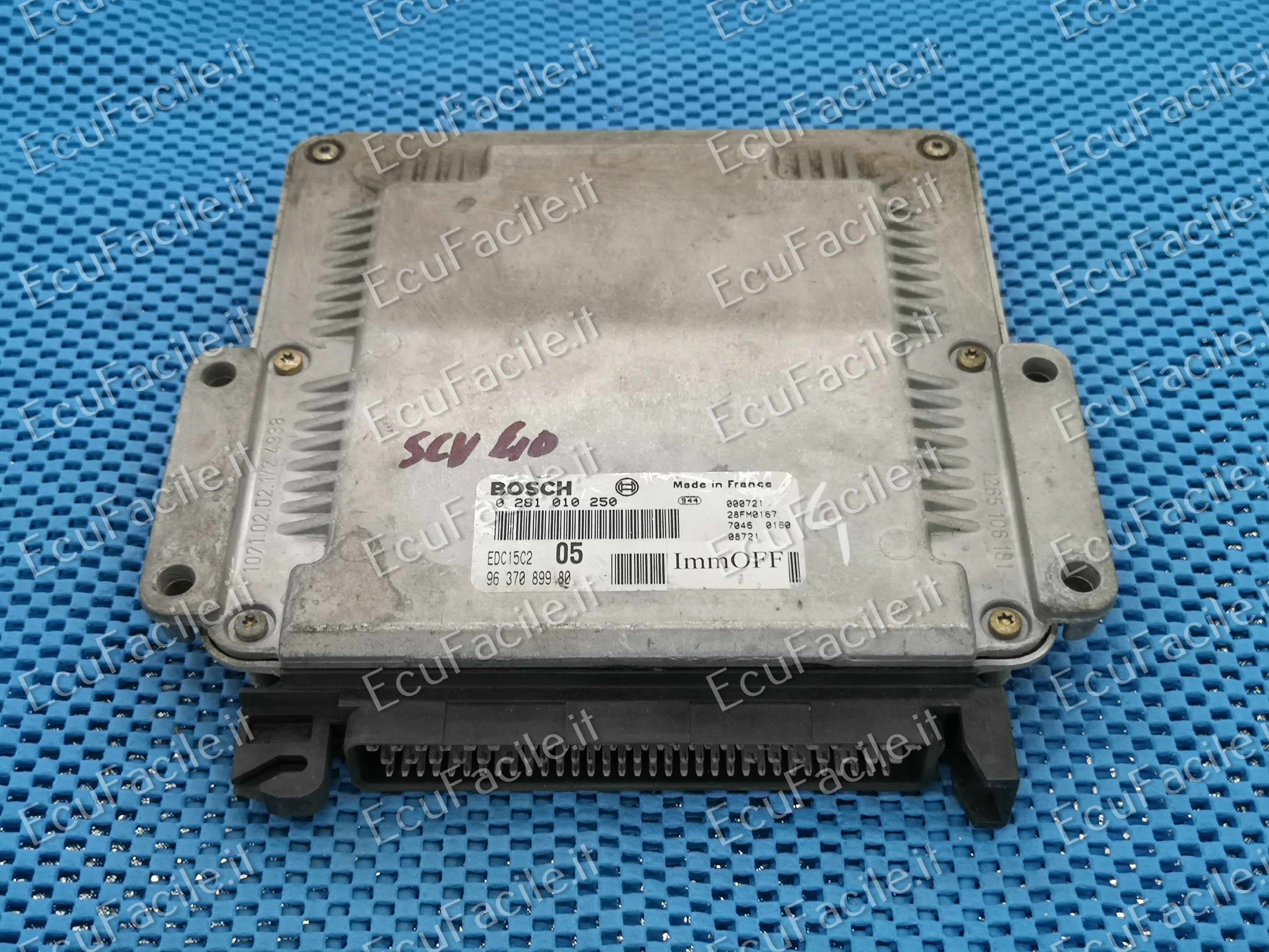 ECU PEUGEOT 206 2.0 HDI BOSCH 0281010250 9637089980 EDC15C2 05 – EcuFacile