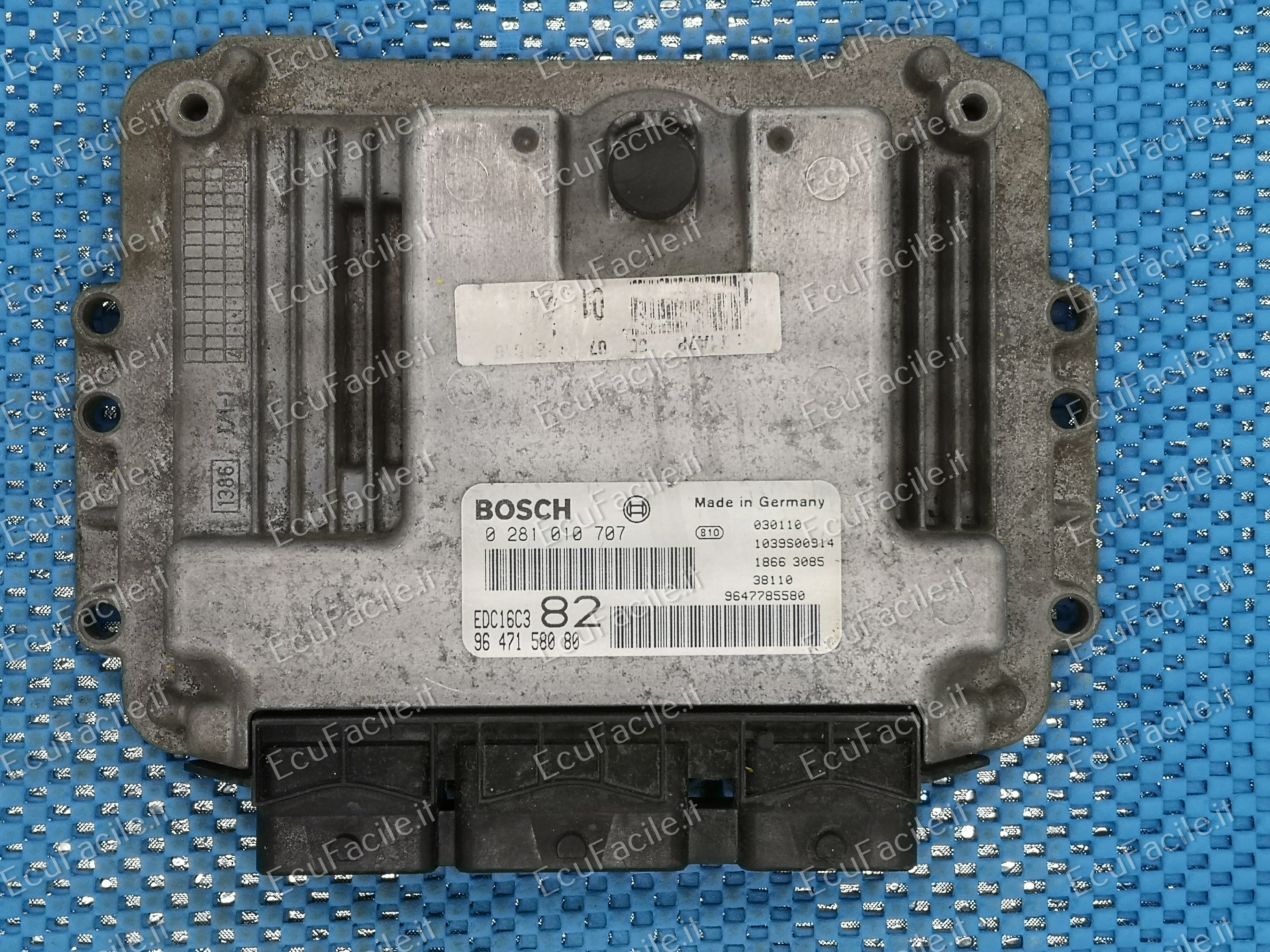 Centralina EDC16C3 Peugeot 206 1.4 HDi BOSCH 0281010707 9651399080 ...