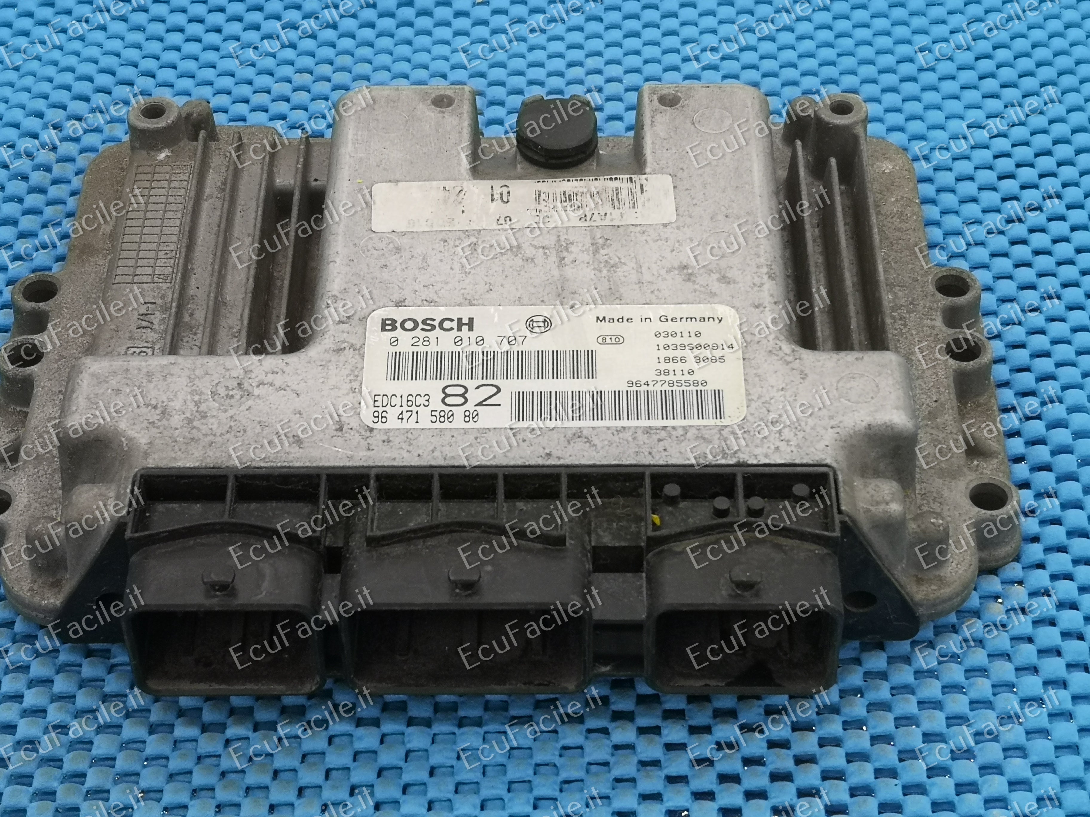 Centralina EDC16C3 Peugeot 206 1.4 HDi BOSCH 0281010707 9651399080 ...