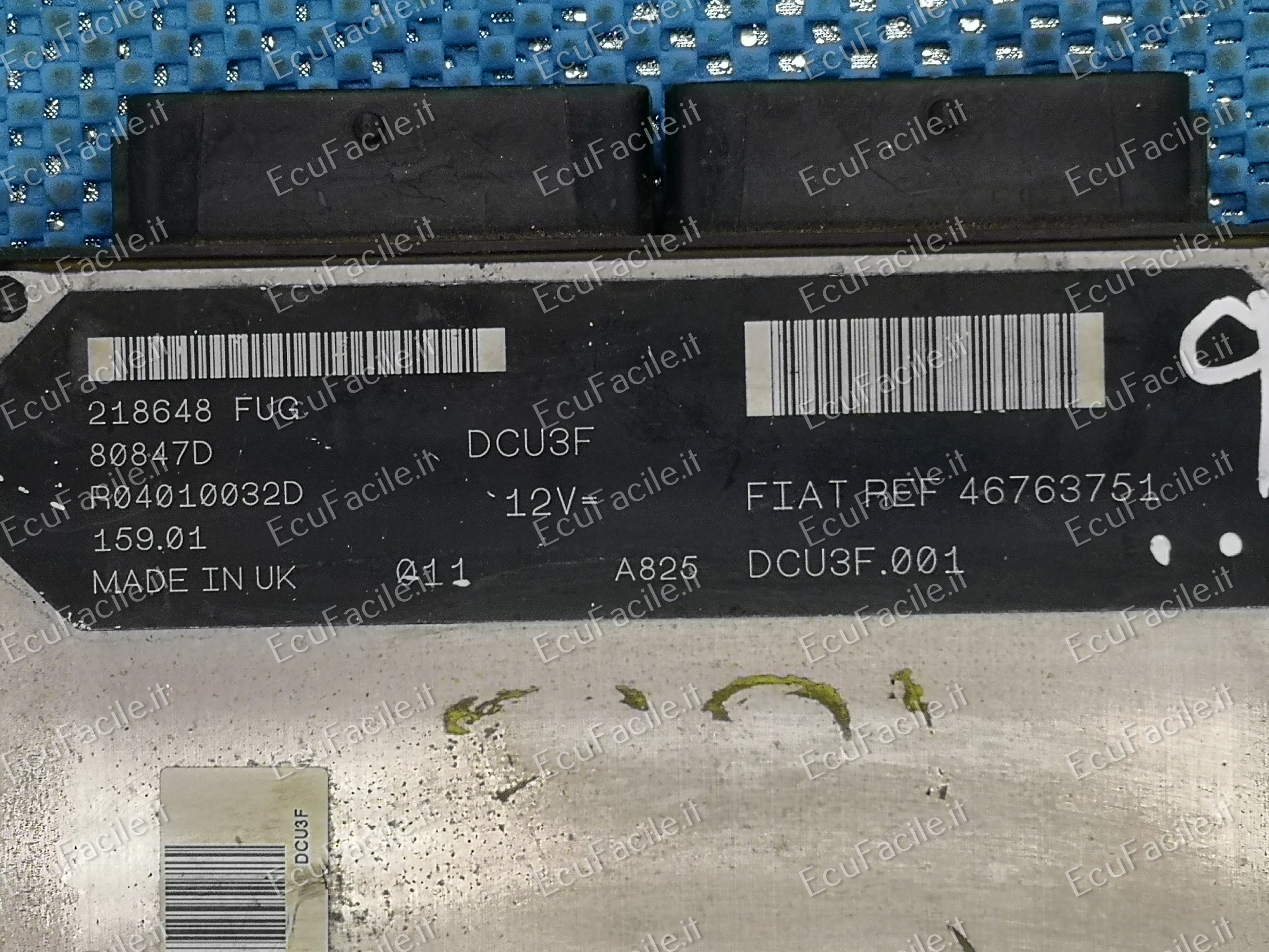 ECU motore per Fiat Doblò / Punto 1.9 DCU3F.001 46763751 – EcuFacile
