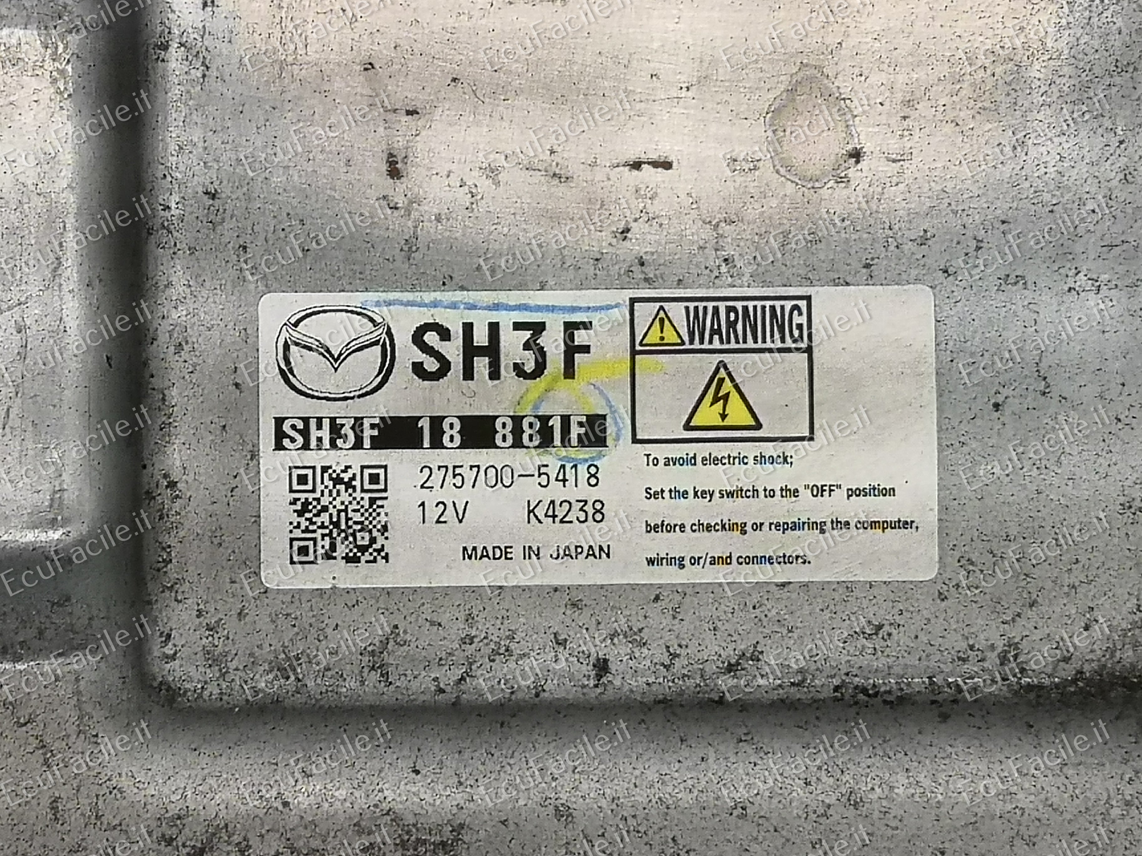 ECU CENTRALINA MAZDA CX-5 SH3F18881F SH3F-18-881F 275700-5418 – EcuFacile