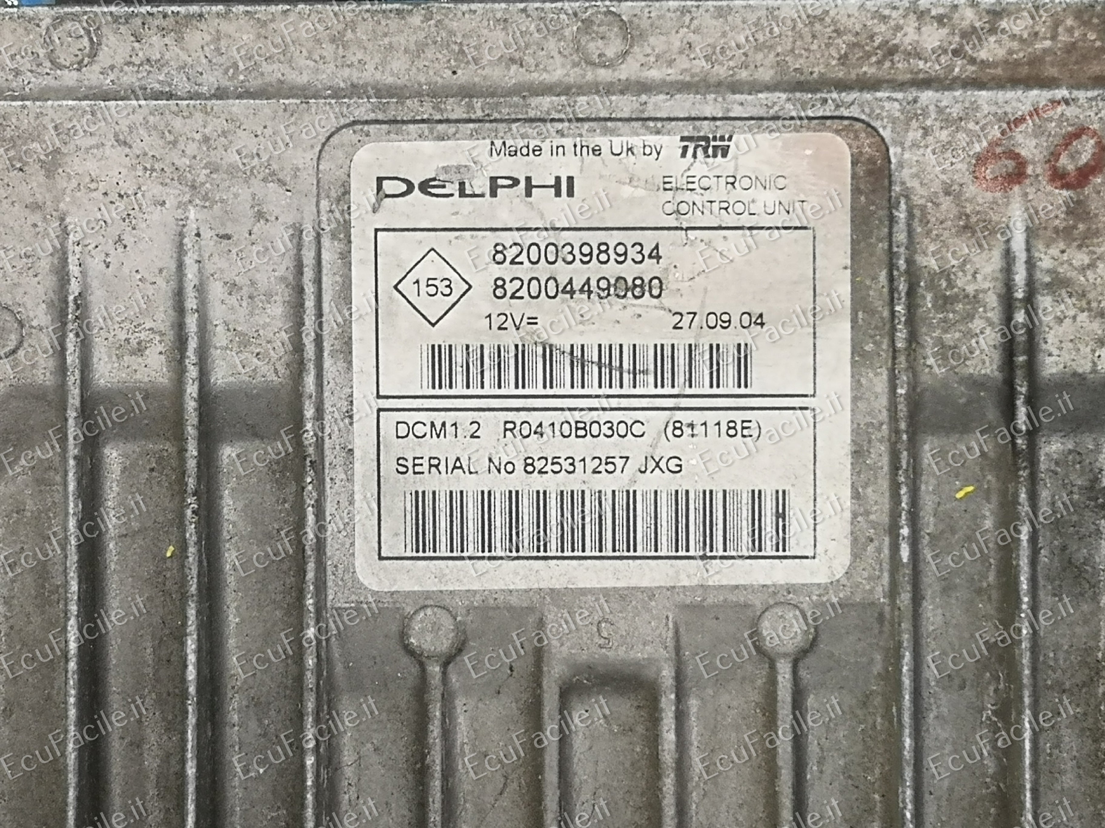 Ecu renault modus 1.5 dci 8200398934 8200449080 delphi dcm1.2 – EcuFacile