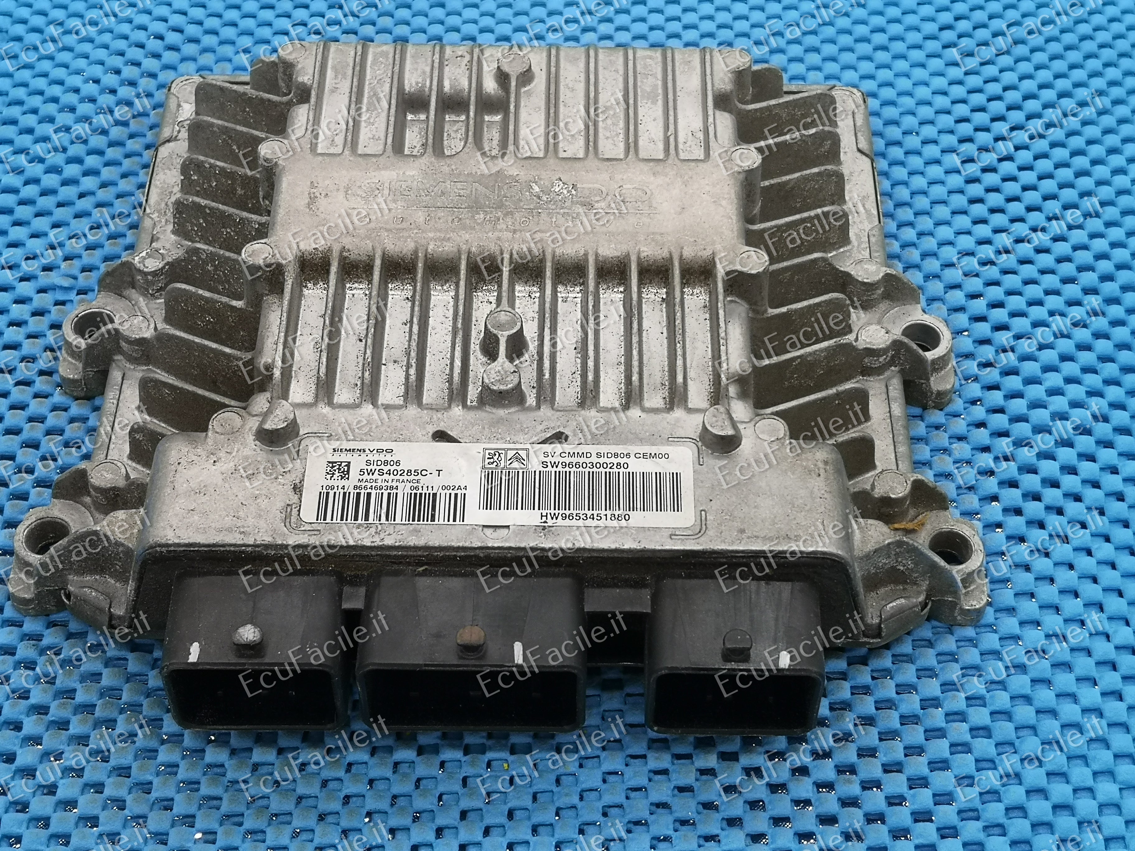 ECU CITROEN C3 1.4 HDI SIEMENS SID806 5WS40285C-T SW9660300280 – EcuFacile