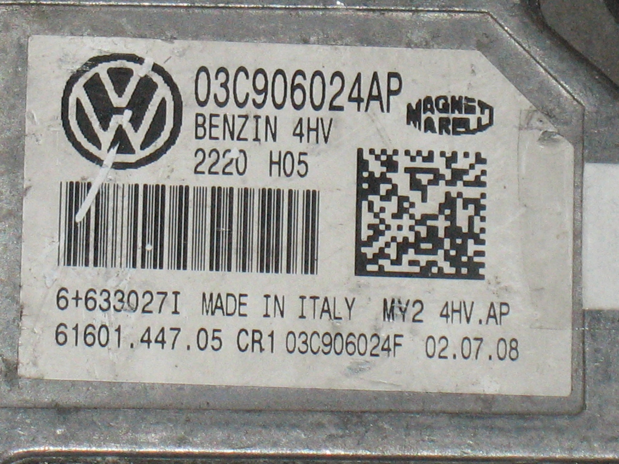ECU volkswagen polo 03C906024AP IAW 4HV.AP 03C 906 024 AP 03C906024F 0 ...