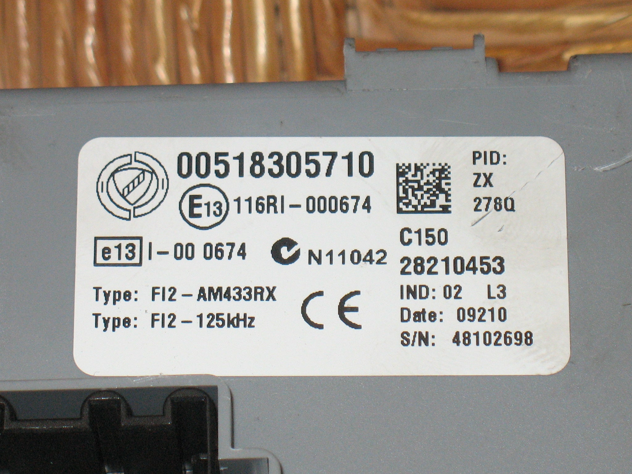 Fiat 500 Body Computer BCM Delphi 00518305710 518305710 28210453 ...