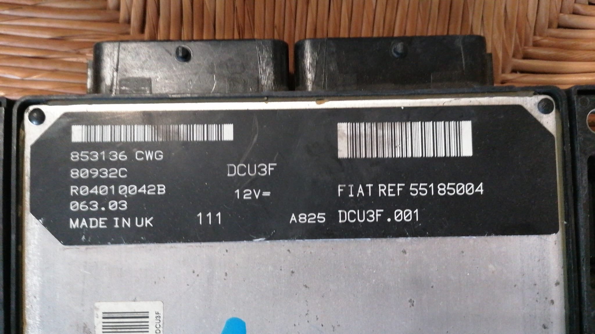 ECU FIAT DOBLO 1.9 JTD R04010042B 55185004 DCU3F.001 – EcuFacile