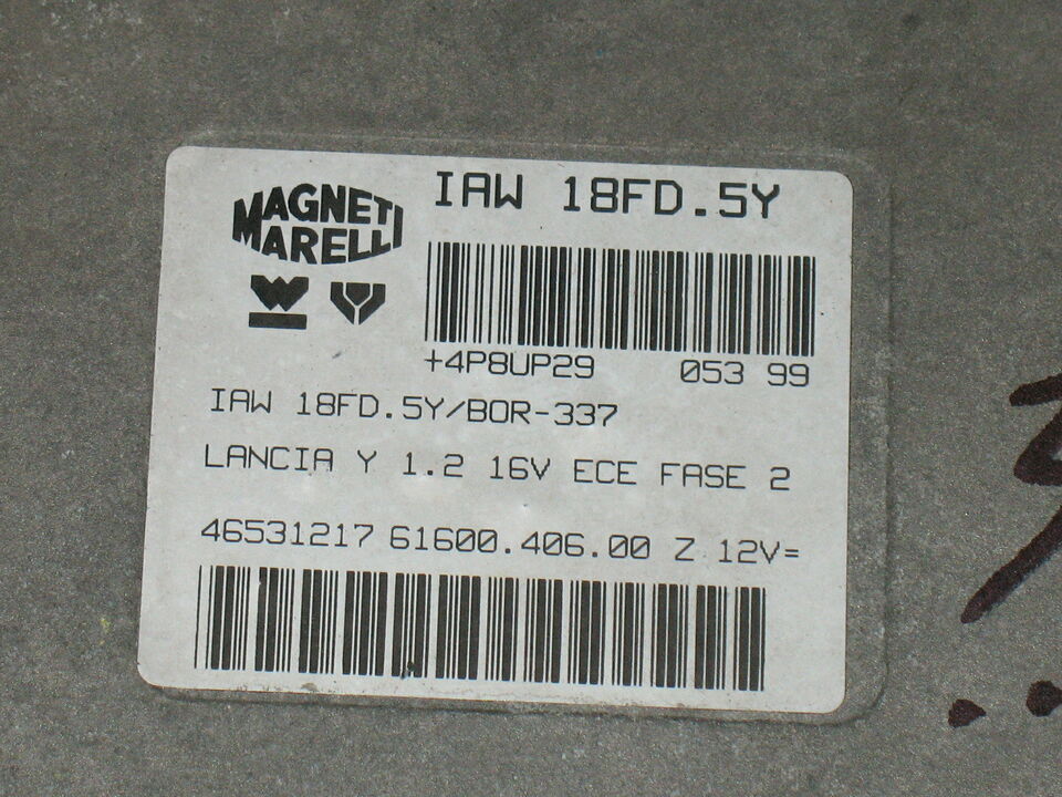 Ecu centralina motore 1.2 16v iaw 18fd.5y lancia y 46531217 – EcuFacile