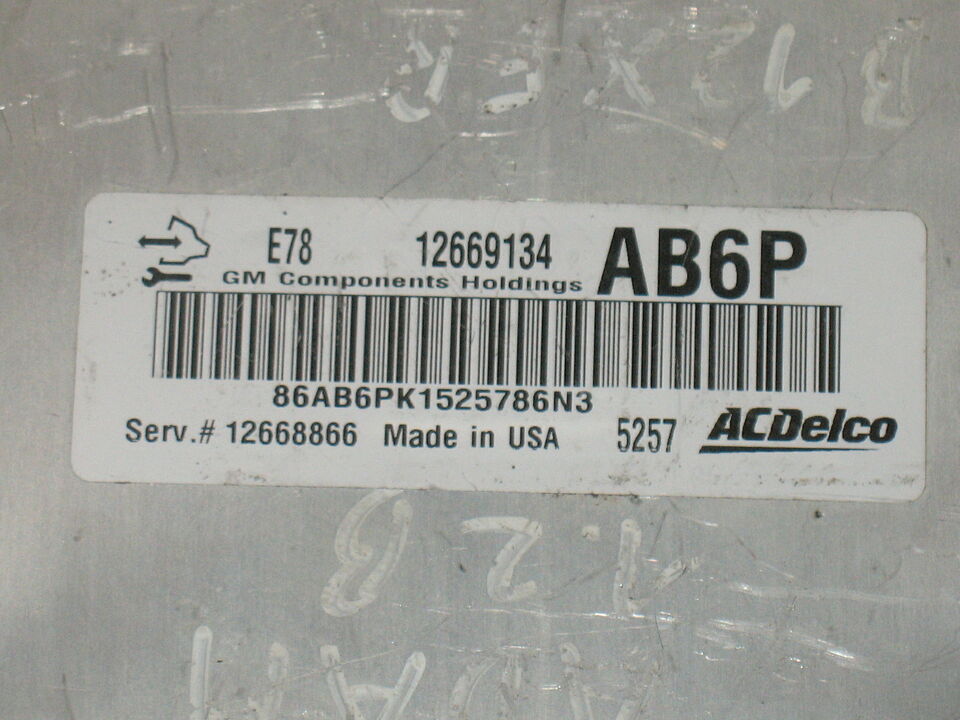 Ecu AC Delco 12669134 AB6P 12668866 OPEL CORSA 1.4 BENZINA E78 – EcuFacile
