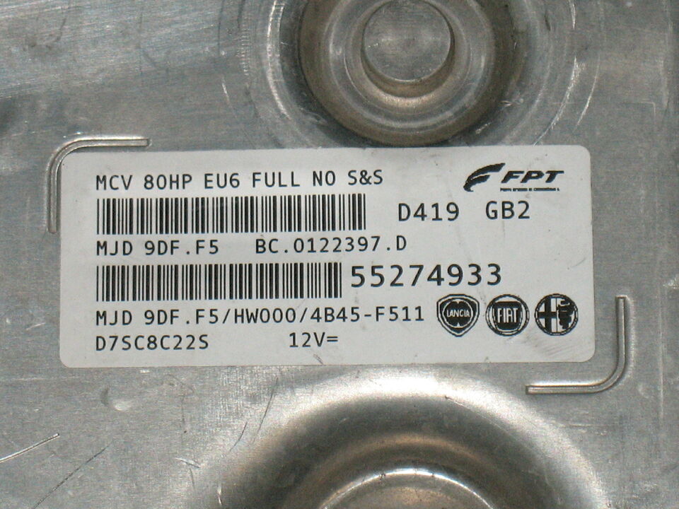 Ecu Fiat Fiorino Van 1.3 55274933 MJD 9DF F5 HW000 4B45 F511 – EcuFacile