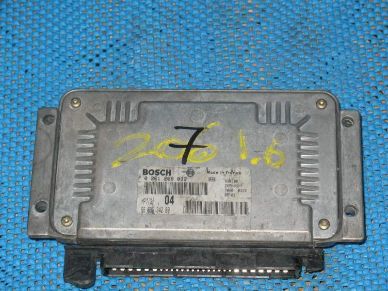 ECU PEUGEOT 206 1.6 BOSCH 0261206032 9633234280 MP7204 – EcuFacile