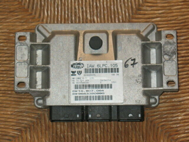 Centralina Peugeot 207 1.4 Magneti Marelli IAW 6LPC.105 9663380880 ...