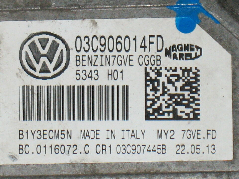 ECU VW POLO 6R 1.4 8v 85 BHP CGG motore 03C906014 FD – EcuFacile