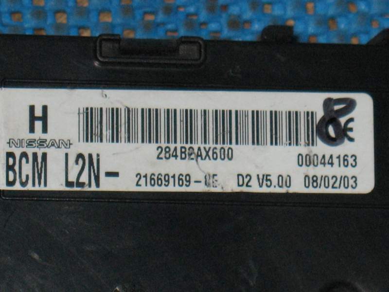 Ecu body computer nissan micra k12 1.4 284b2ax600 bcm l2n – EcuFacile