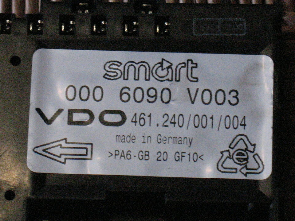 SMART Auto Fortwo 450 W450 Sam ZEE Fusebox ECU 0006090V003 – EcuFacile