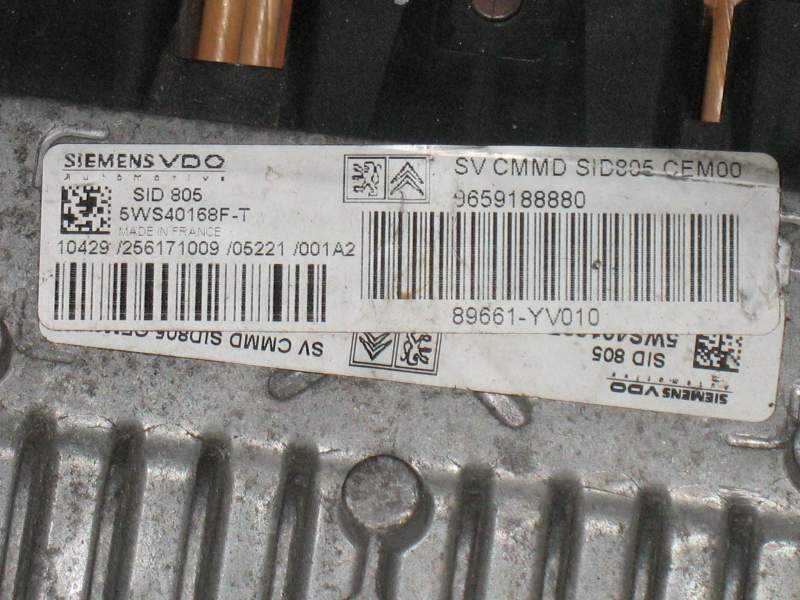 ECU Siemens SID 805 5WS40168F-T 9659188880 Citroen C3 1.4 – EcuFacile