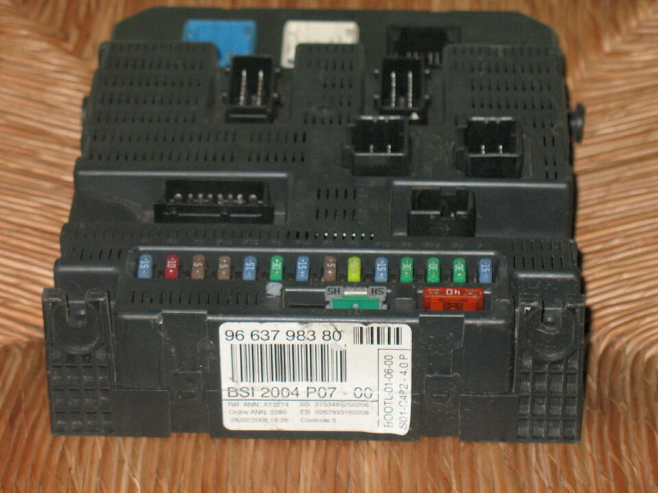 FIAT SCUDO BODY Valeo 9663798380 PEUGEOT 207 BSI 2004 P07-00 – EcuFacile