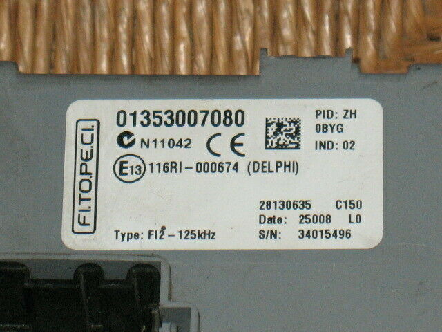 Body computer fiat fiorino peugeot 01353007080 28130635 – EcuFacile