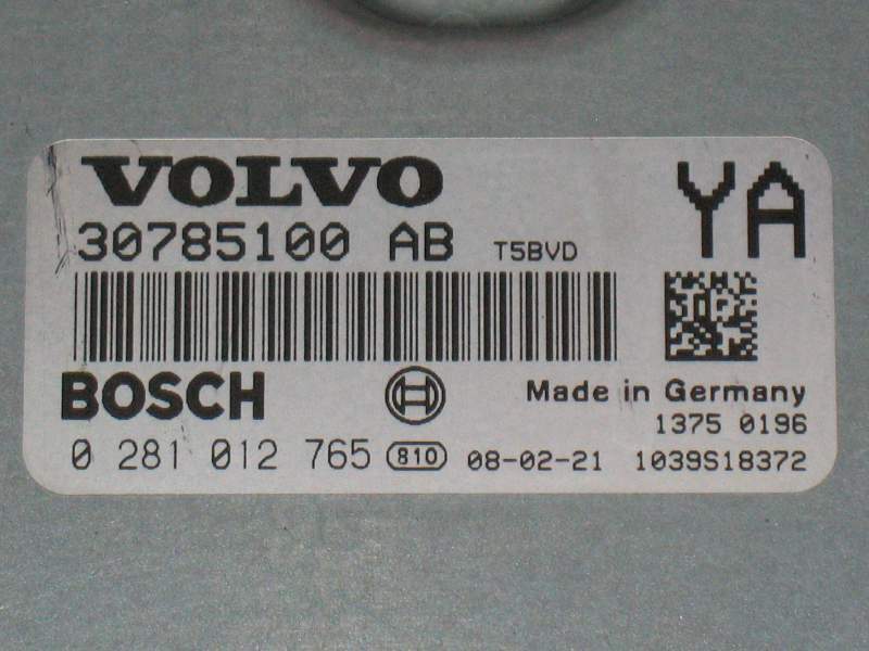 ECU VOLVO S60 V70 S80 2.4 D5 BOSCH 0281012765 30785100 AB – EcuFacile
