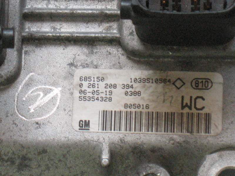 Ecu opel corsa tigra z14xep bosch 0261208394 55354328 wc – EcuFacile