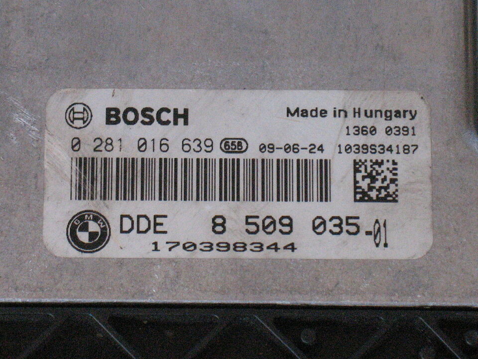 BMW X5 E70 X6 X71 3.0 D 0281016639 DDE 8509035 EDC 16CP35-5.24 – EcuFacile
