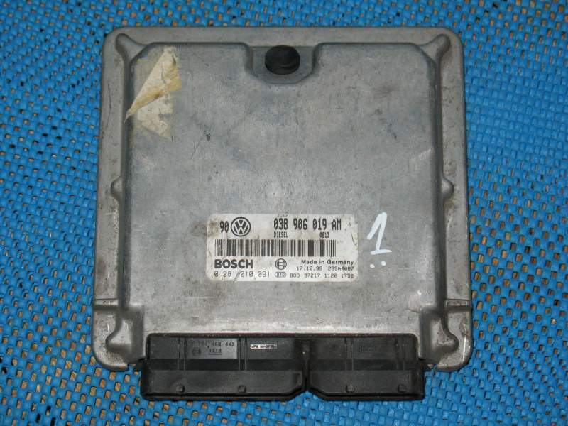 ECU VOLKSWAGEN GOLF 1.9 TDI 0281010091 038906019AM EDC 15P-6.3.2 ...