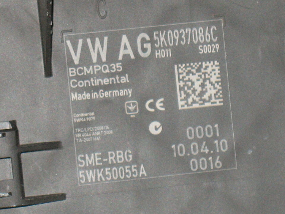 SEAT IBIZA Body Control Module CONTINENTAL 5K0937086C 5WK50055A – EcuFacile