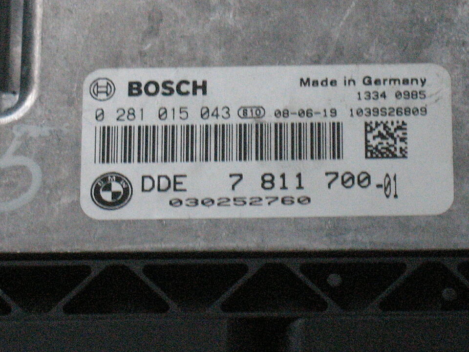 ECU BMW 3 2.0 D BOSCH 0281015043 DDE7811700 7811700 – EcuFacile