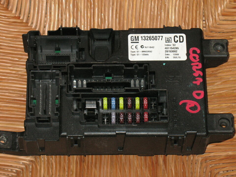 Body computer opel corsa d G1 AM433RX2 28100928 13265077 cd – EcuFacile
