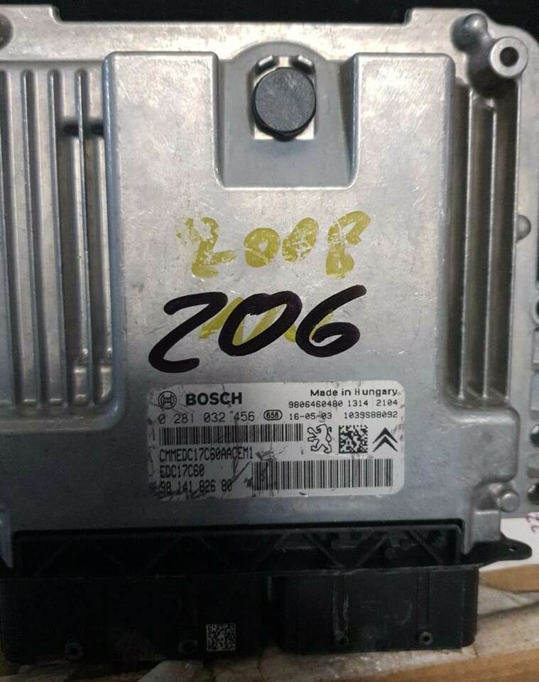 ECU PEUGEOT 308 II 1.6 HDi 100 99hp BOSCH 0281032456 9814182680 EDC17C ...