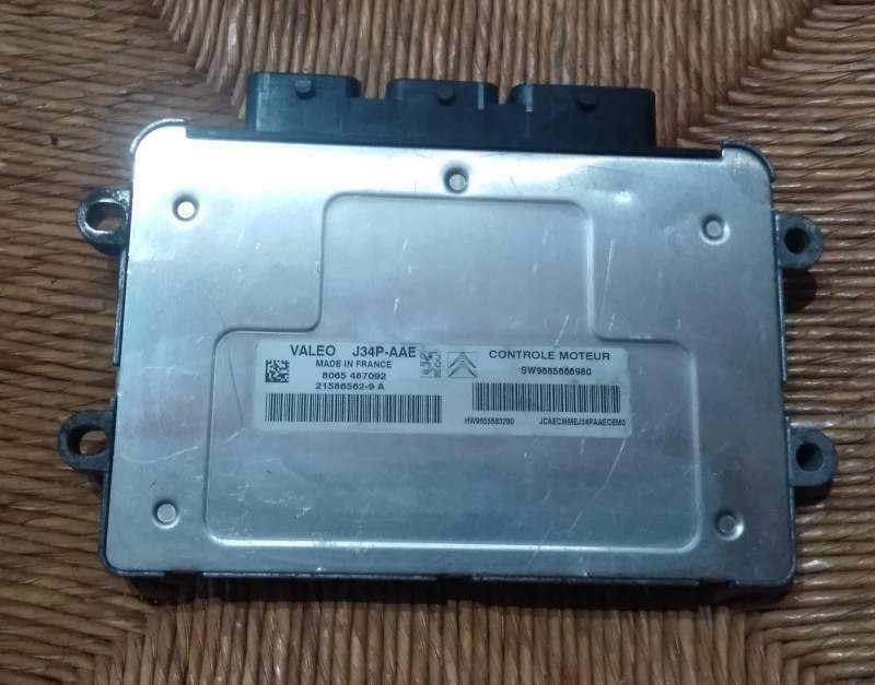 ECU CITROEN PEUGEOT VALEO J34P-AAE SW 9665666980 HW 9655883280 – EcuFacile